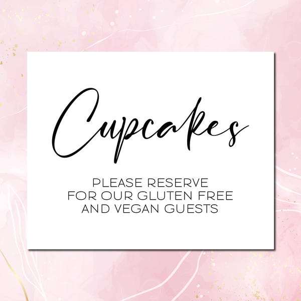 Cupcake Table Sign - Etsy