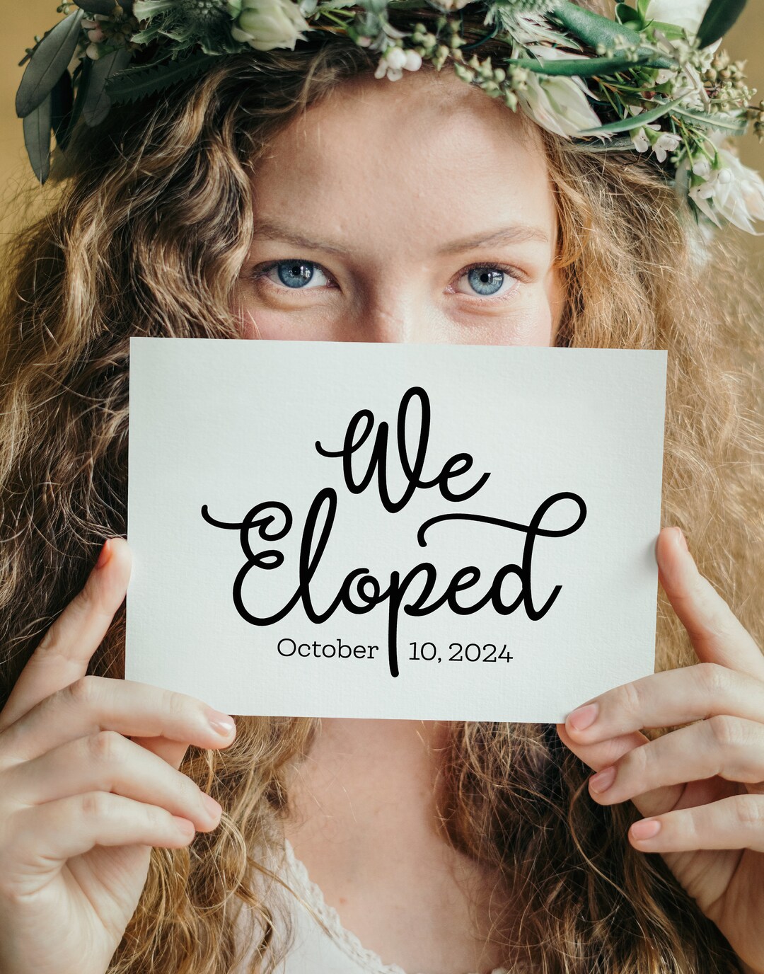 We Eloped Sign, Wedding Signs, Elopement Sign, We Eloped Decor Sign ...