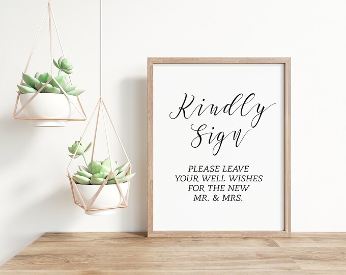 Kindly Sign, Please Leave Your Well Wishes for the New Mr and Mrs ...