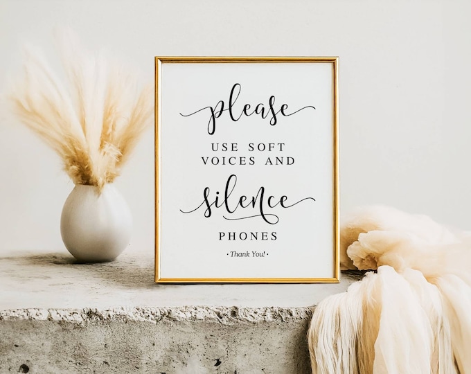 Soft Voices Service in Session Wood Vinyl Sign Brown Business Sign ...