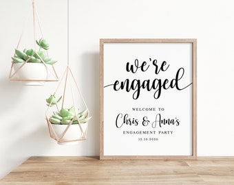 We Are Engaged Signs - Etsy