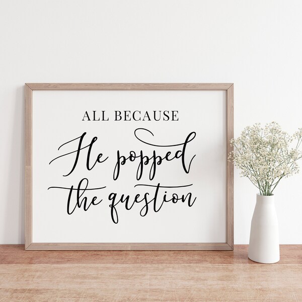 All Because Signs - Etsy