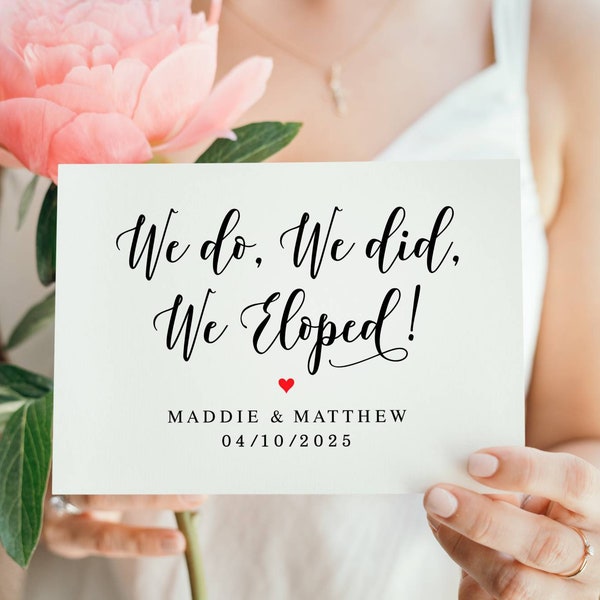 We Eloped - Etsy