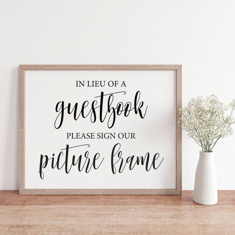 Guest Book Frame - Etsy