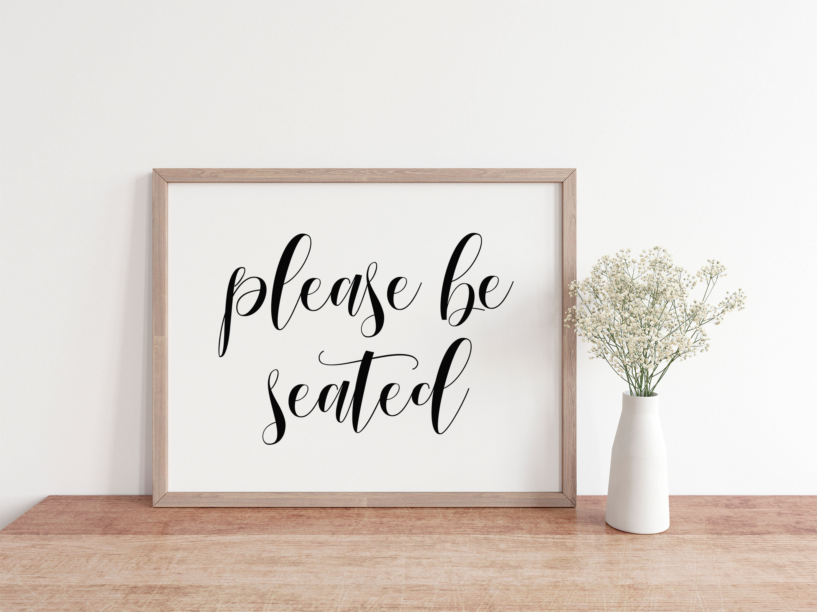 Please Be Seated, Wedding Signs, Wedding Seating Sign, Wedding Signage ...