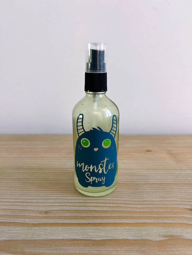 Vinyl Monster Spray Label AND Bottle // or Label Only // Essential Oil ...
