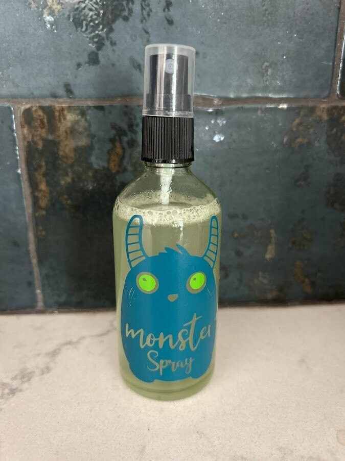 Vinyl Monster Spray Label AND Bottle // or Label Only // Essential Oil ...