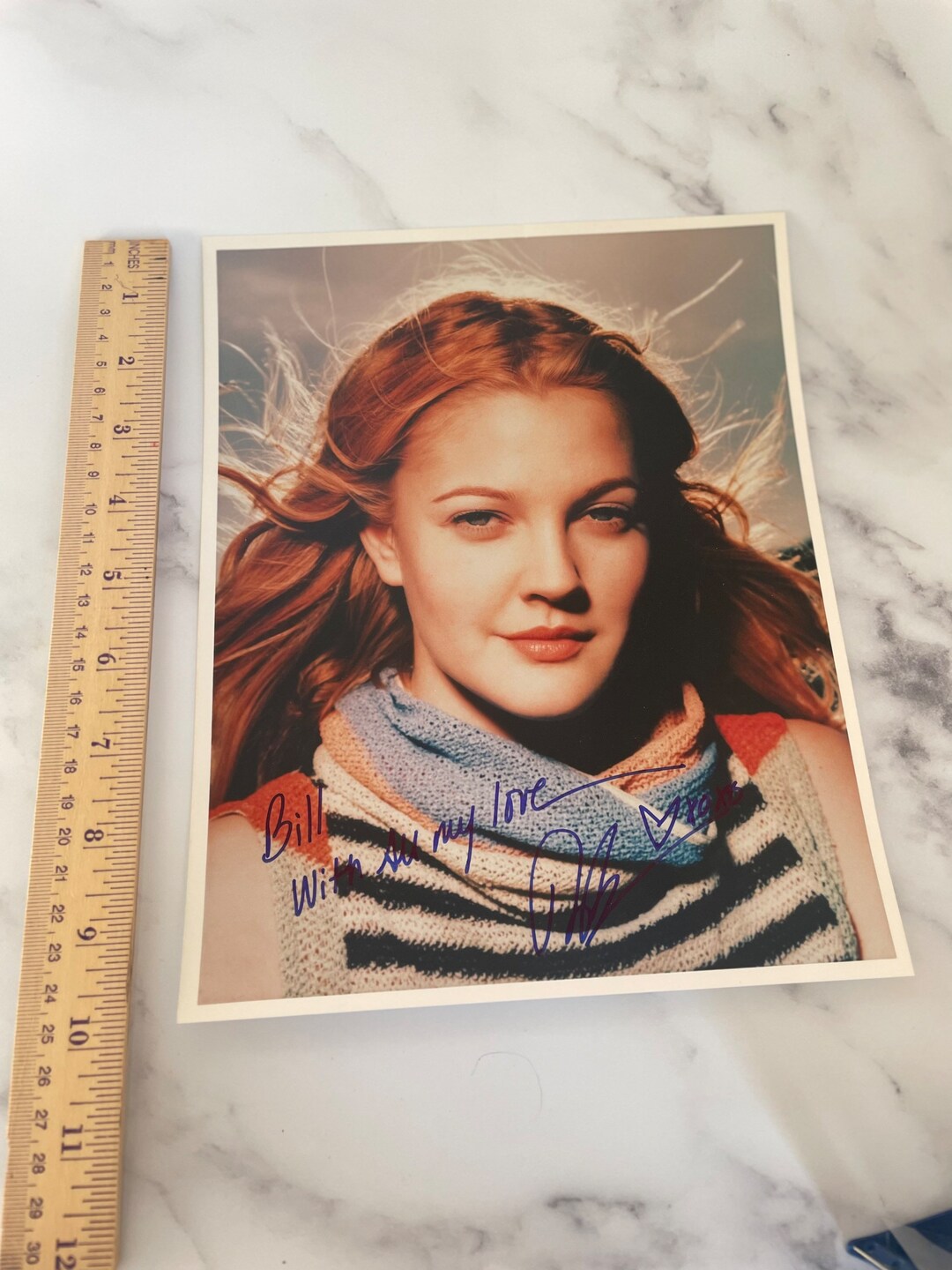 Autographed Drew Barrymore 8X10 Photo - Etsy