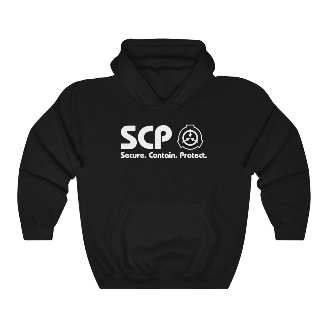 SCP White Logo and Slogan Unisex Hoodie - Etsy