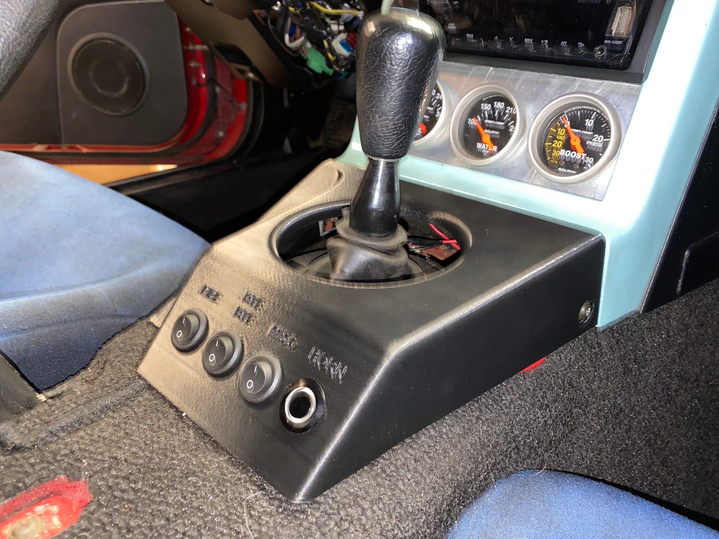 Mazda Miata Short Stubby Center Shifter Console W/ Switch Panel - Etsy