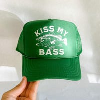 Peacock Bass - Custom Art Leather Patch Hat - Etsy