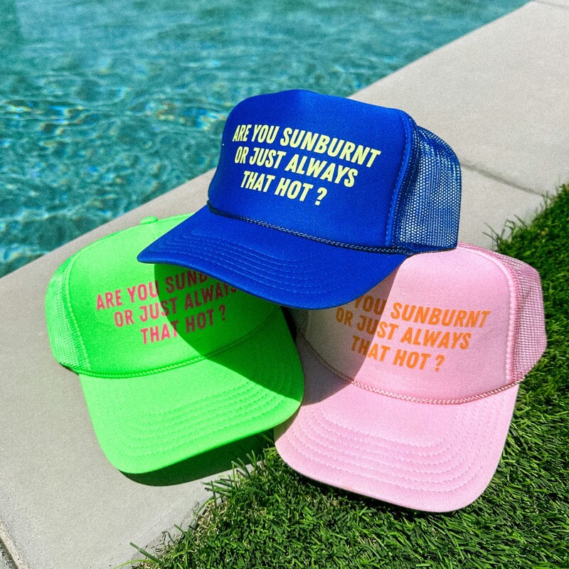 Neon Trucker Hat - Etsy