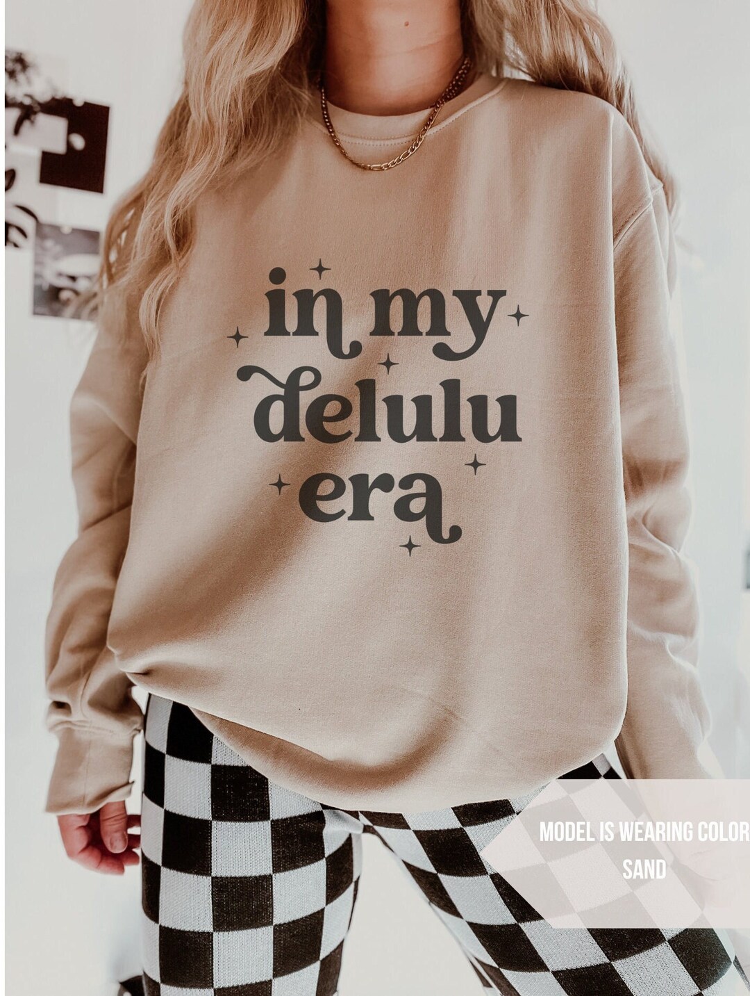 In My Delulu Era Sweatshirt Be Delusional Sweatshirt Funny Gift Delusional Shirt Meme Delusional ...