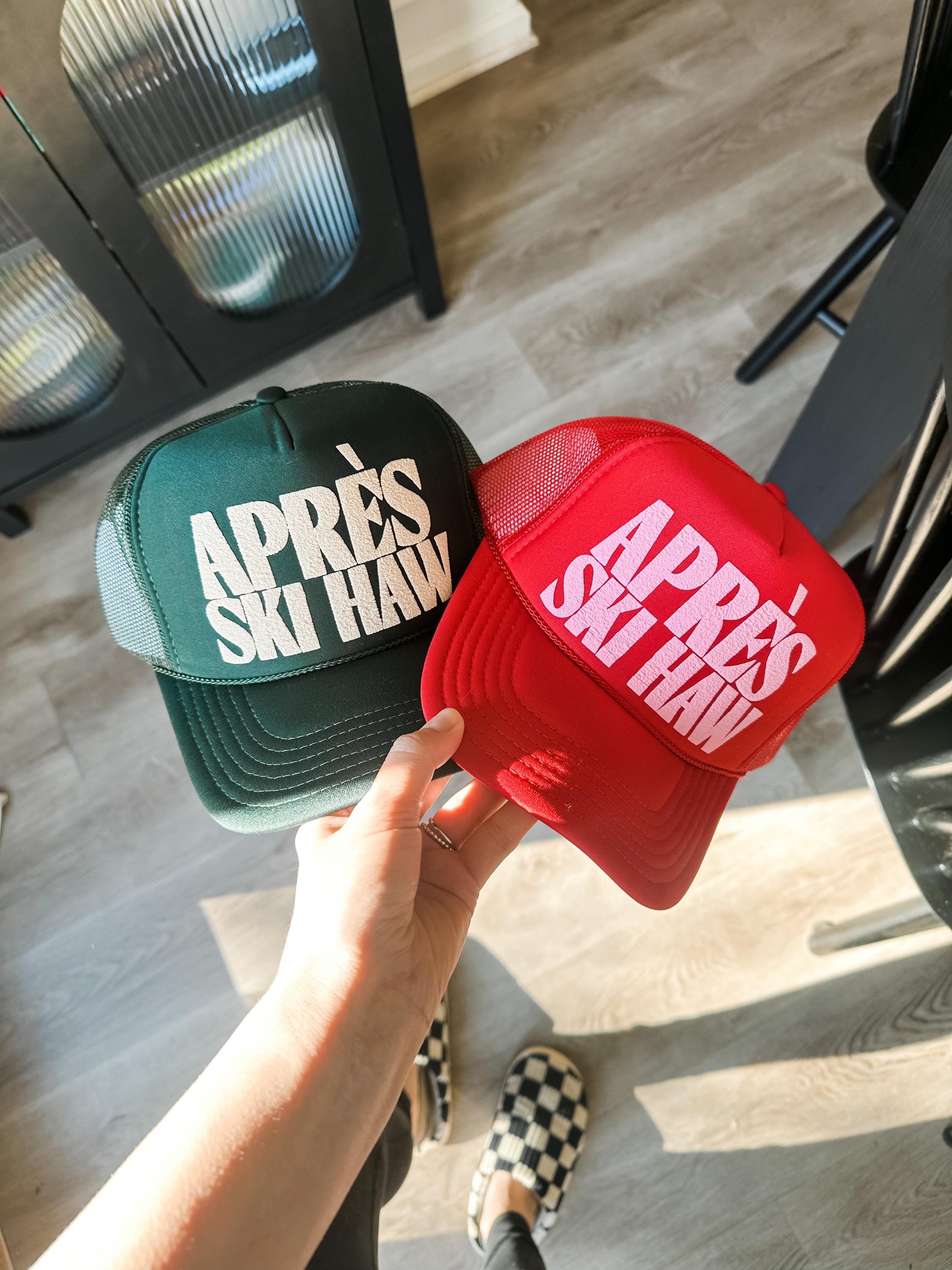 Apres Ski Haw Trucker Hat Apres Ski Club Trucker Hat Women Holiday Hat ...