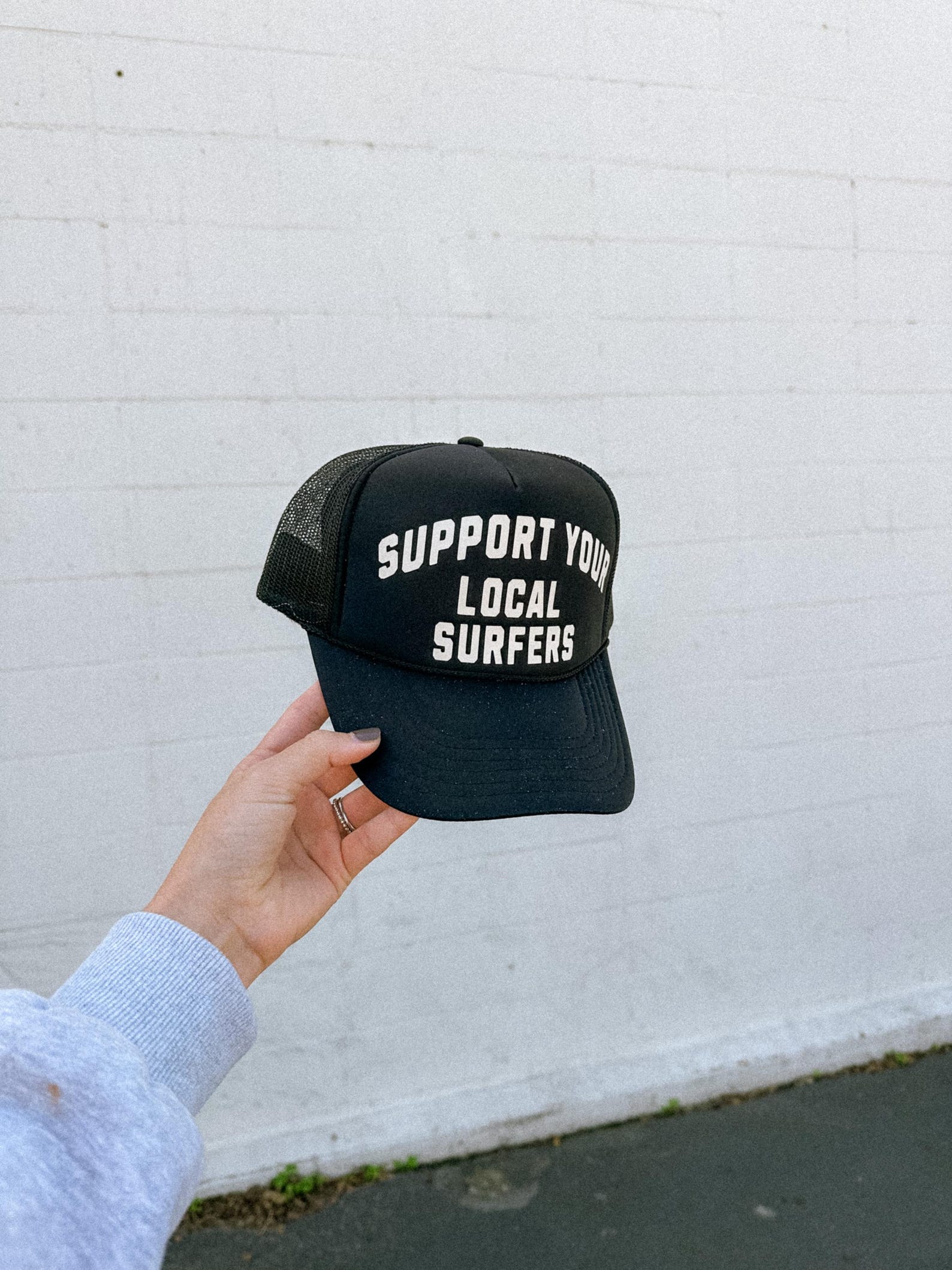 Support Your Local Surfers Trucker Hat Coastal Custom Hat Trucker Foam ...