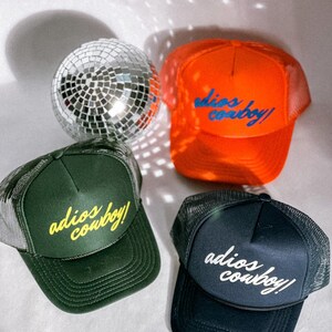 Adios Cowboy Trucker Hat Trendy Foam Hat Unisex Cowboy Hat Funny Custom ...