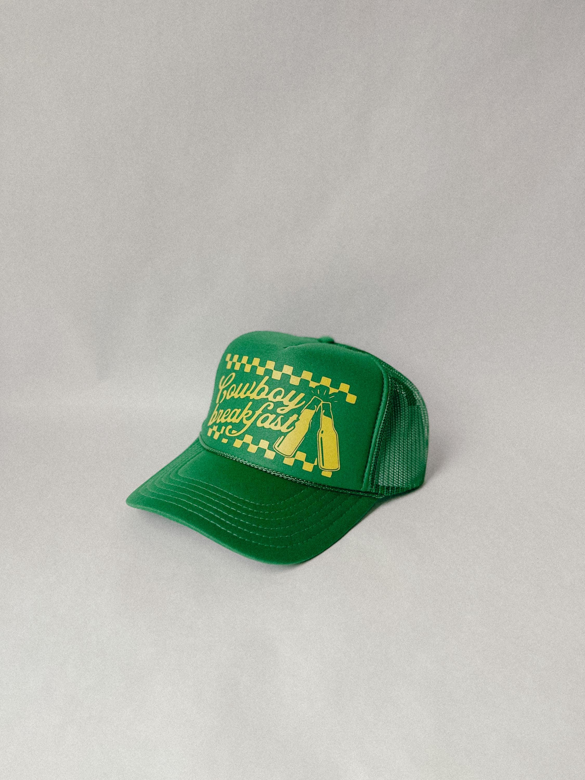 Cowboy Beer Breakfast Trucker Hat Western Cowboy Trucker Hat Custom ...