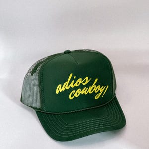 Adios Cowboy Trucker Hat Trendy Foam Hat Unisex Cowboy Hat Funny Custom ...