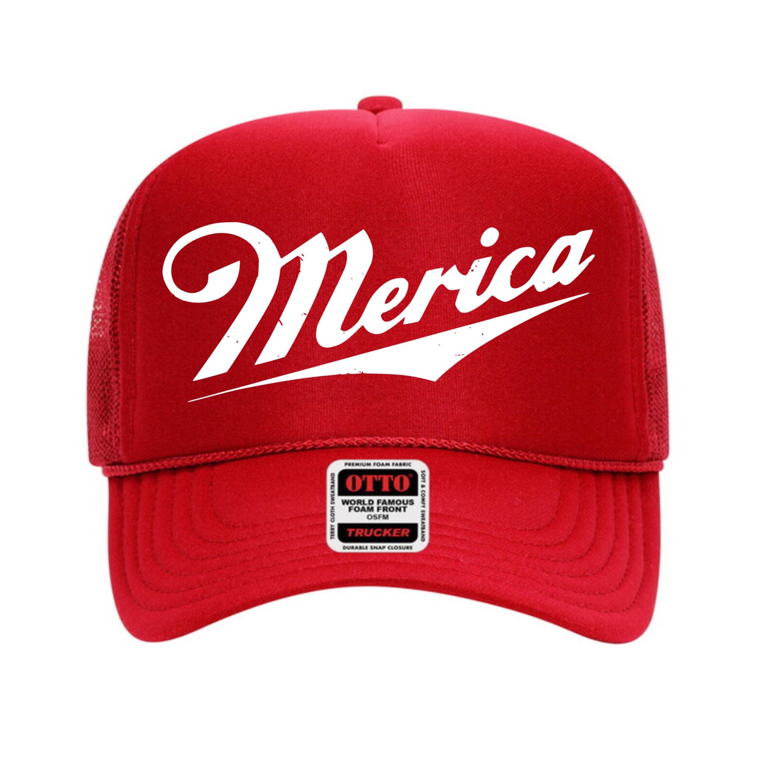 Merica Trucker Hat USA Patriotic Hat for Women 4th of July Western ...