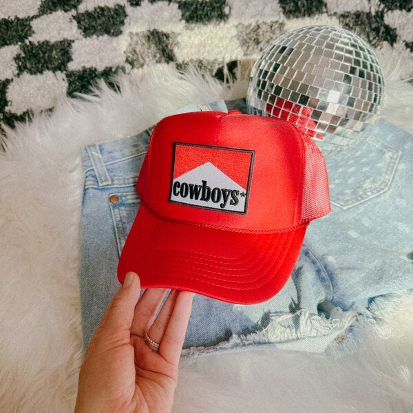 Cowboy Trucker Patch Hat - Etsy