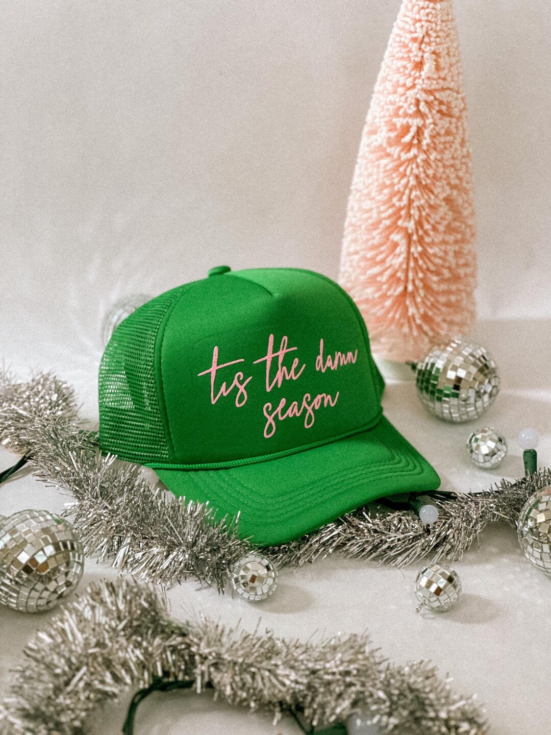 Tis the Damn Season Trucker Hat Christmas Retro Hat Funny Holiday Hat ...