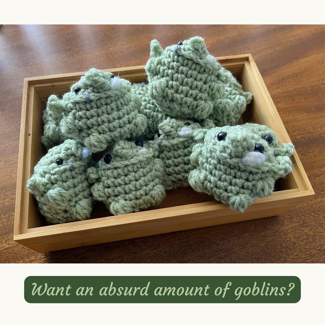 Crochet Goblin Bulk Option Amigurumi Fantasy Creature Handmade Gerblin ...