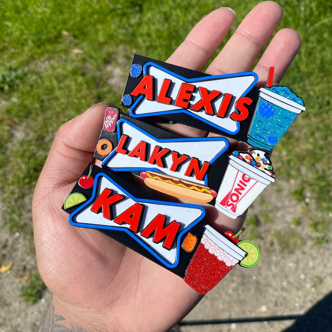 Car Hop Name Tag - Personalized Artistic Nametag for Employees, Food ...