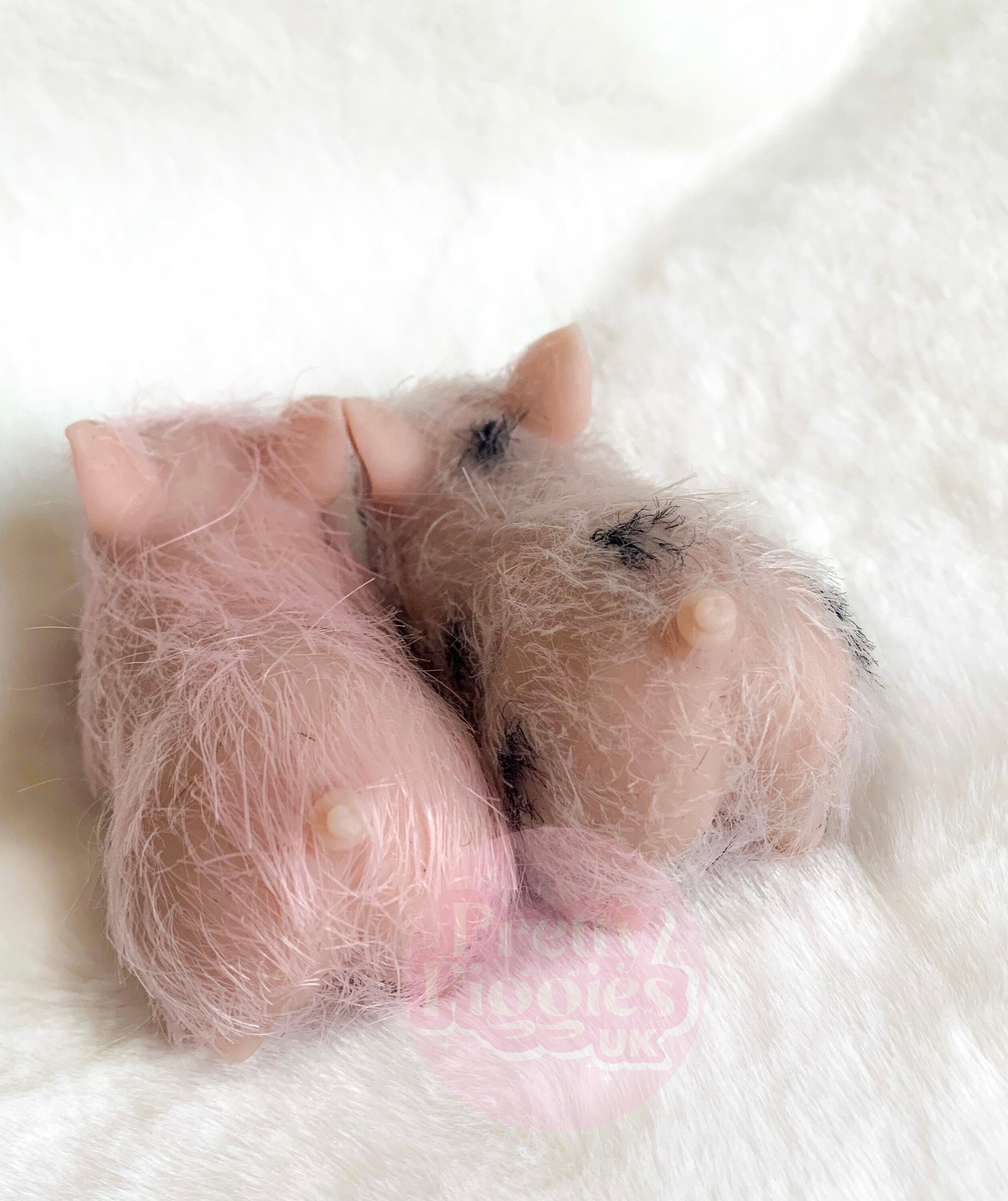 Blush Pink Silicone Pig Doll Realistic Reborn Piglet Doll Adorable ...