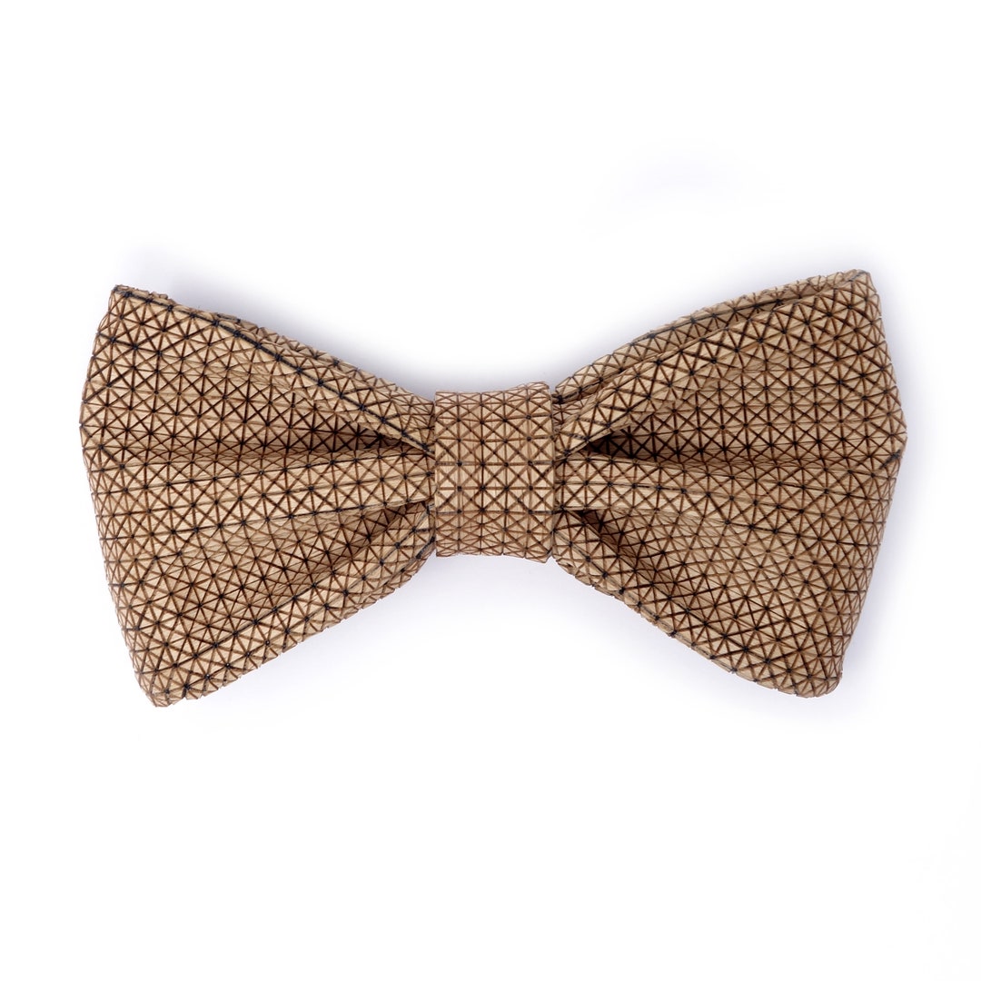 Flexible Wooden Bow Tie Beech - Bow Tie Made of Wood for Wedding, Gift ...
