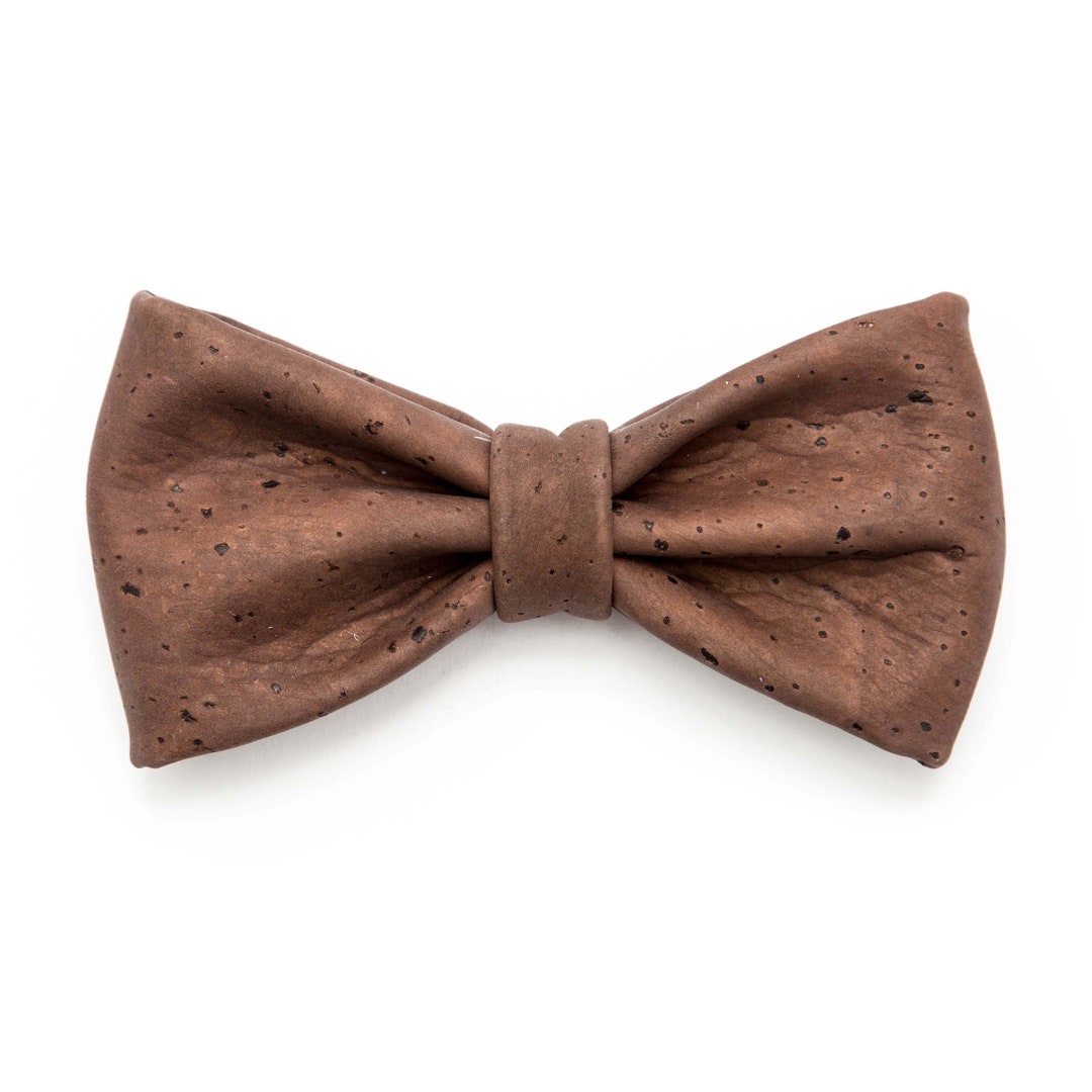 Cork Fly Brown Cork Bow Tie for Wedding, Gift for Groom and Groomsmen ...