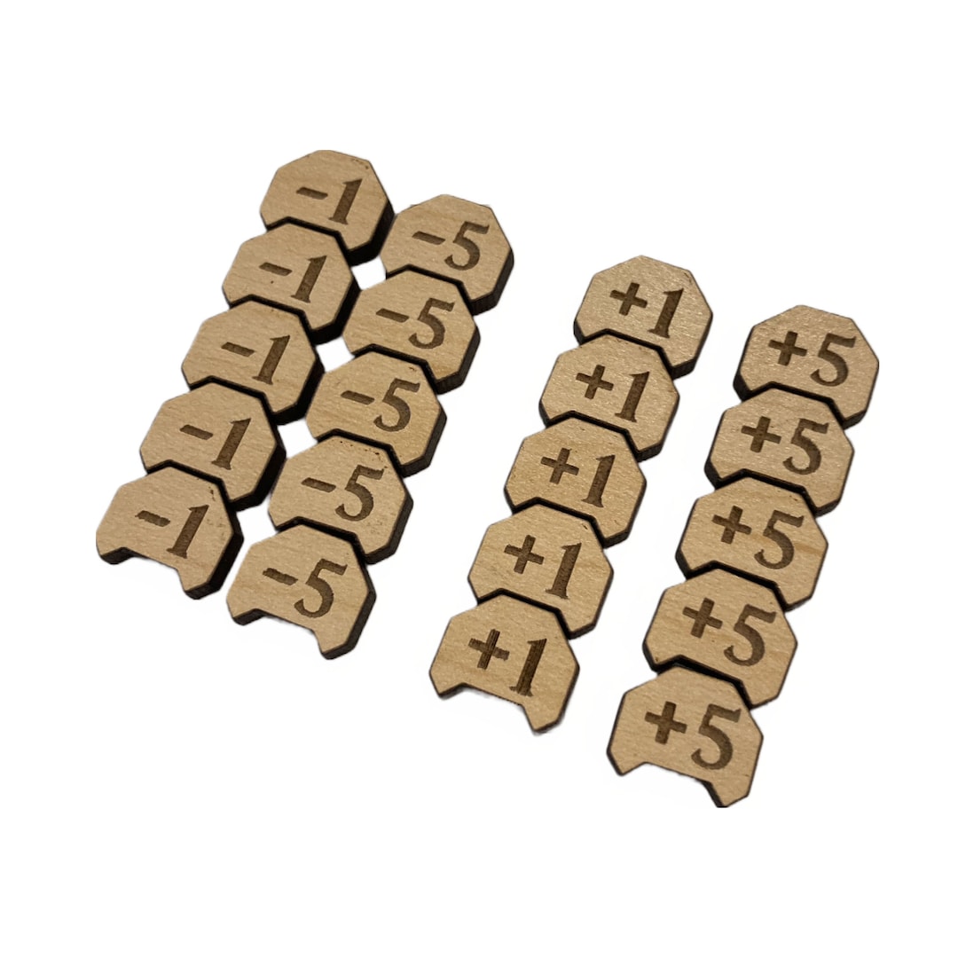 MTG Counters - Magic the Gathering Stackable +1 & -1 Power/toughness ...