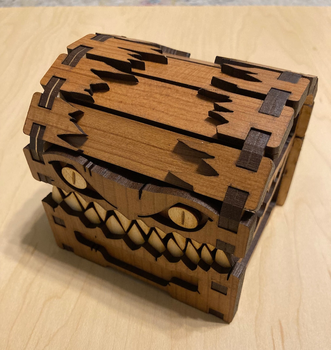 Mimic Chest Monster Treasure Chest Treasure Chest - Etsy