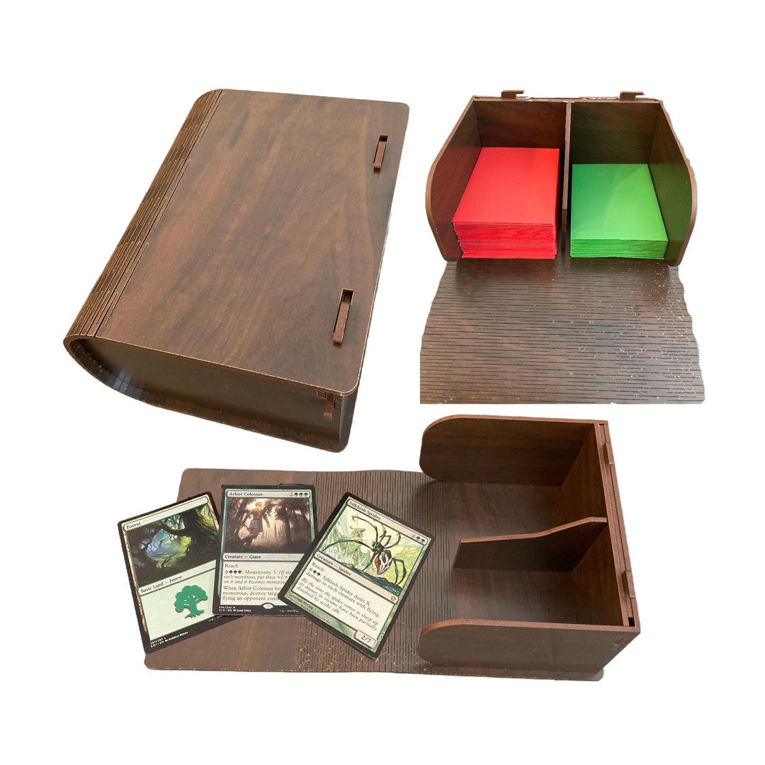 Commander Deck Box for DOUBLE SLEEVED Cards, Fits 200 Double Sleeved ...
