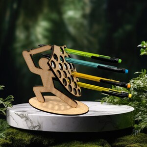 Game Inspired Warrior Pencil Holder Unique Pencil Holder - Etsy