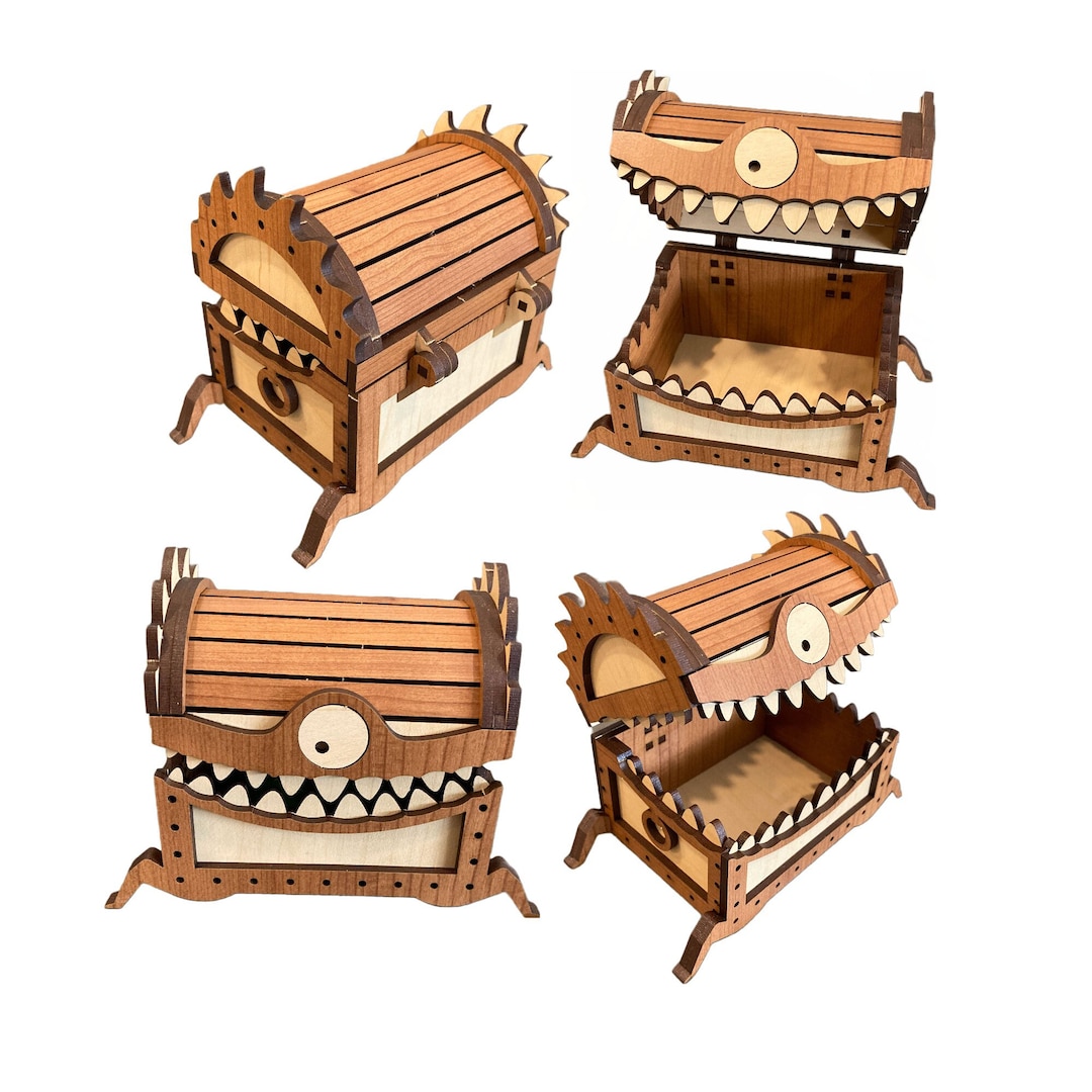One Eye Mimic Chest - Monster Treasure Chest - Treasure Chest - Monster ...