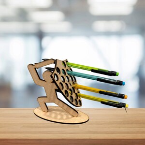 Game Inspired Warrior Pencil Holder Unique Pencil Holder - Etsy