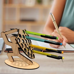 Game Inspired Warrior Pencil Holder Unique Pencil Holder - Etsy