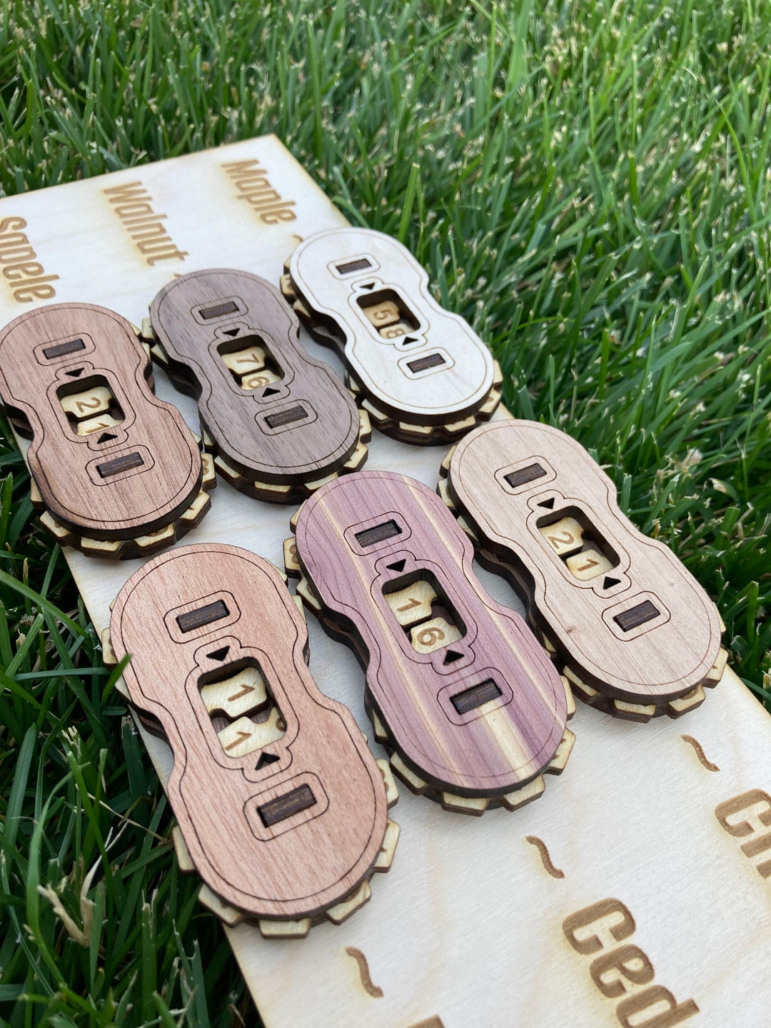 Hardwood Life Counter - Life Trackers - for Tabletop Games and Board ...