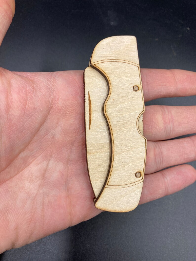 Wooden Toy Pocket Knife Kit Folding and Locking Knife - Etsy