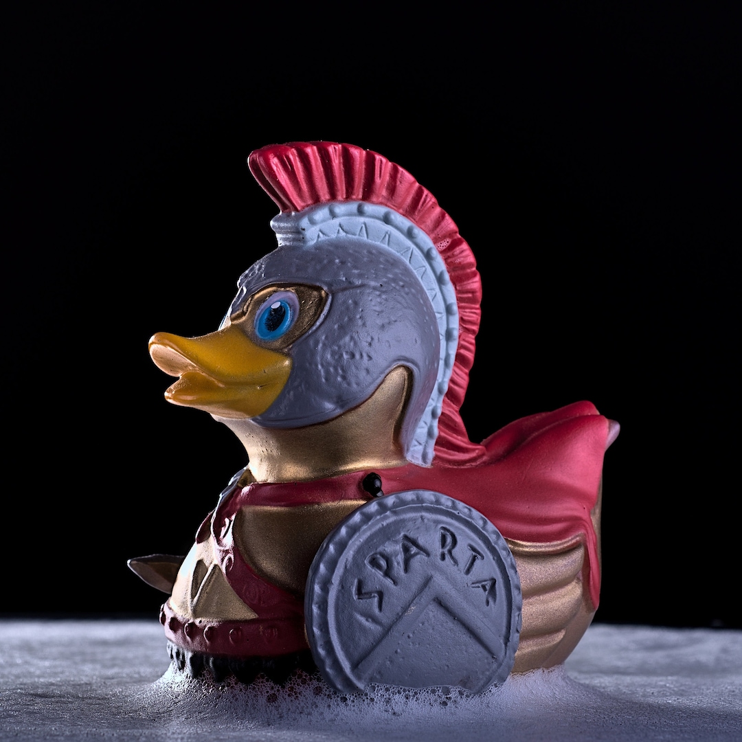 Leonidas Rubber Duck, Vinyl Duckling, King of Sparta, Legendary Warrior ...