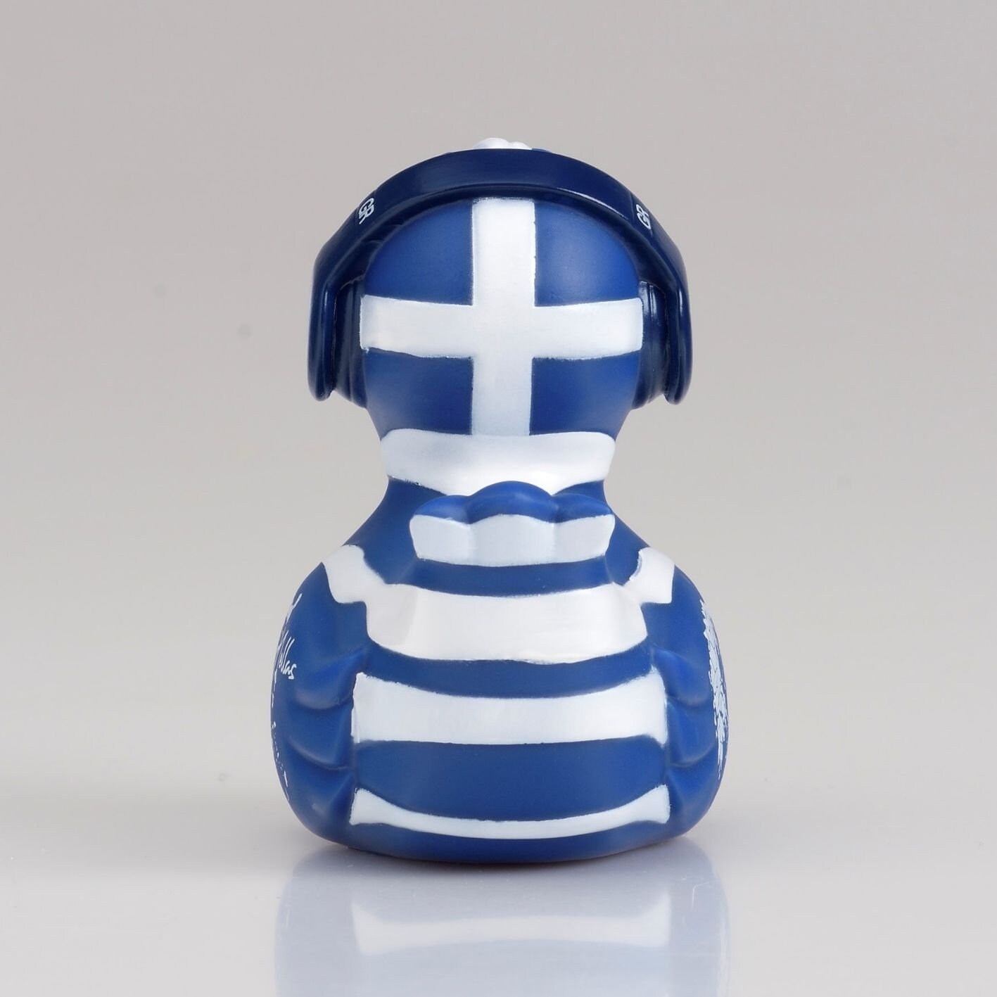 Greek Flag Rubber Duck, Vinyl Duckling Figurine, Hellas Flag, Blue ...