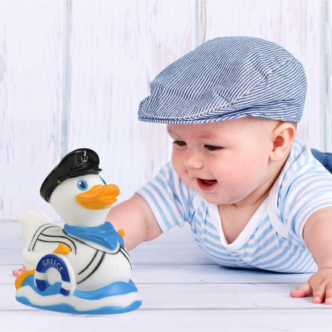 Captain Duck Rubber Duckling Vinyl Duckling Nautical and - Etsy