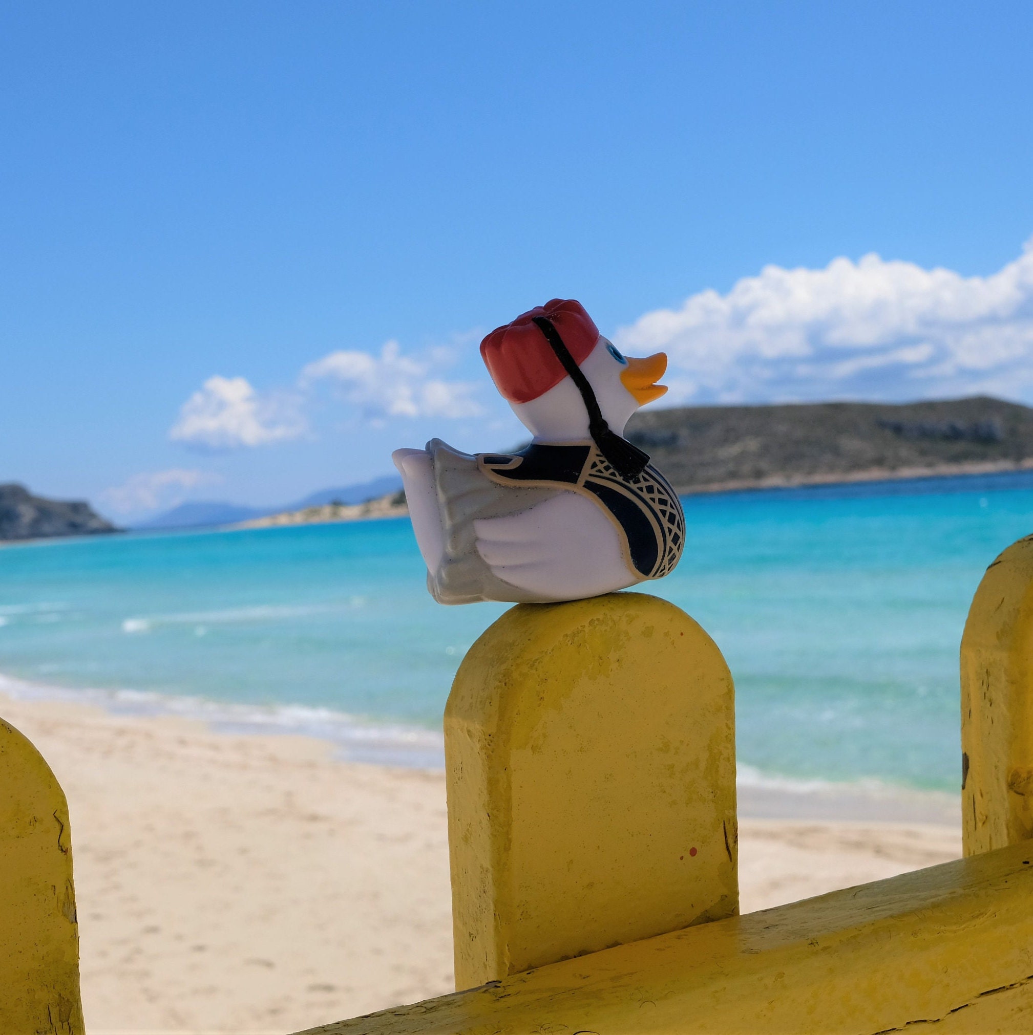 Traditional Greek Soldier Rubber Duck, Vinyl Duckling, Unique Uniform ...