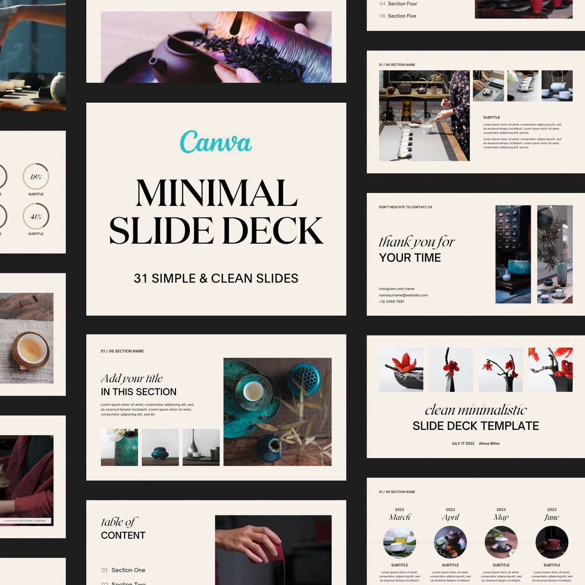 Clean Minimal Canva Presentation Slide Deck | Course Webinar | Course ...