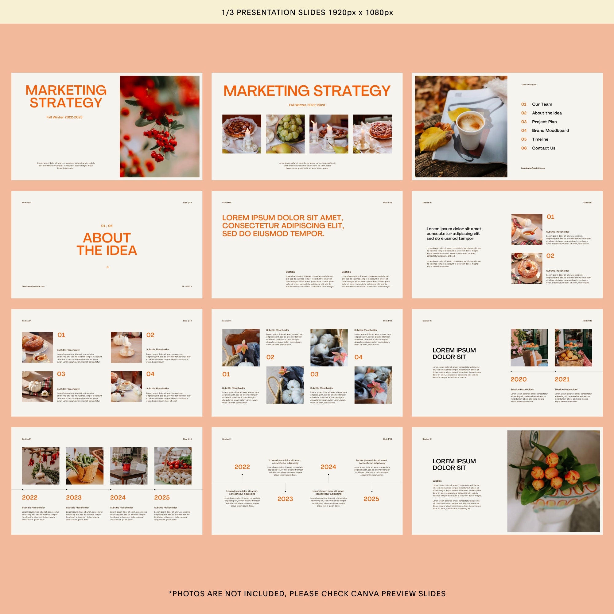 Presentation Slide Deck Peach Beige Canva Course Webinar Course Creator ...