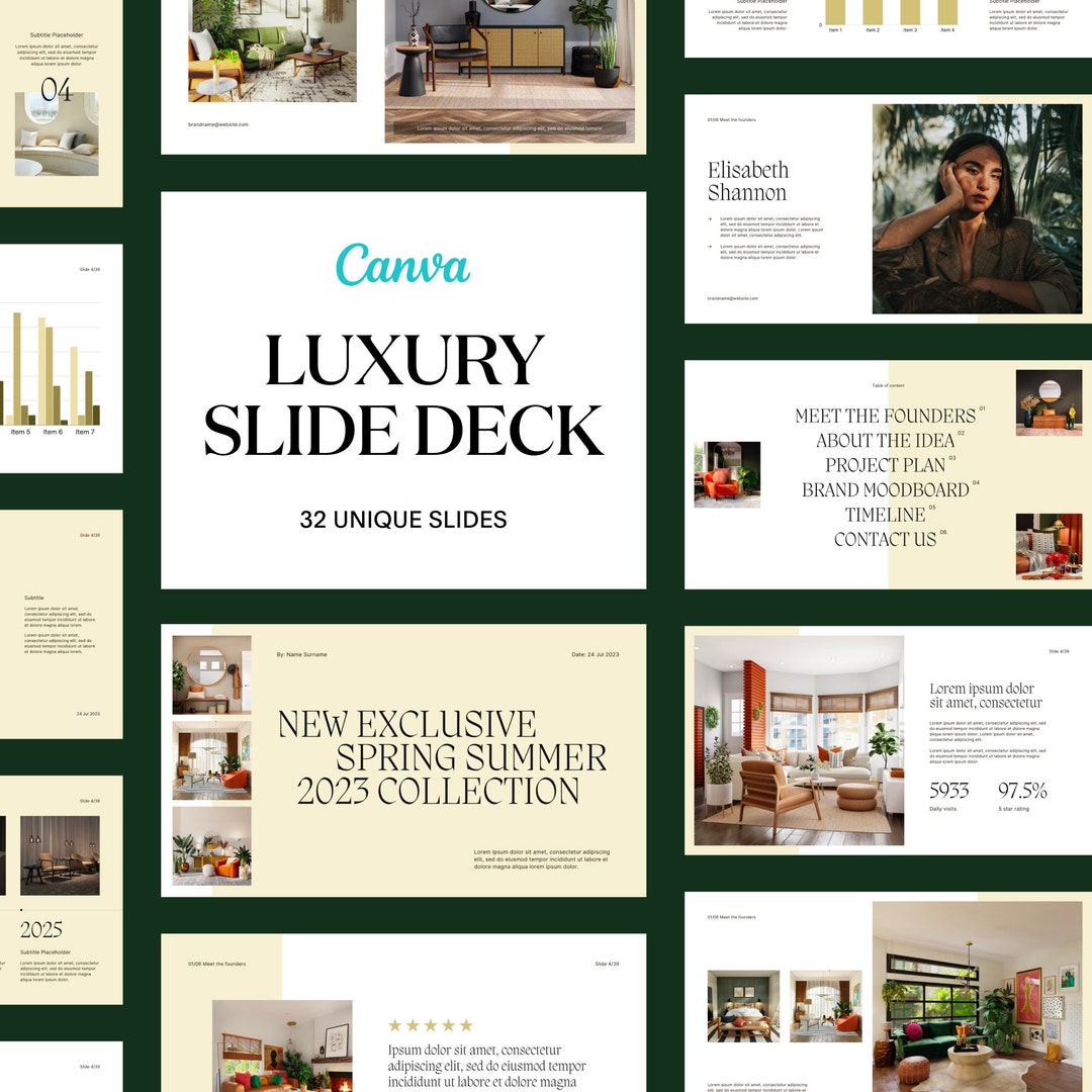Canva Presentation Slide Deck | Luxury Minimal Course Webinar | Course ...