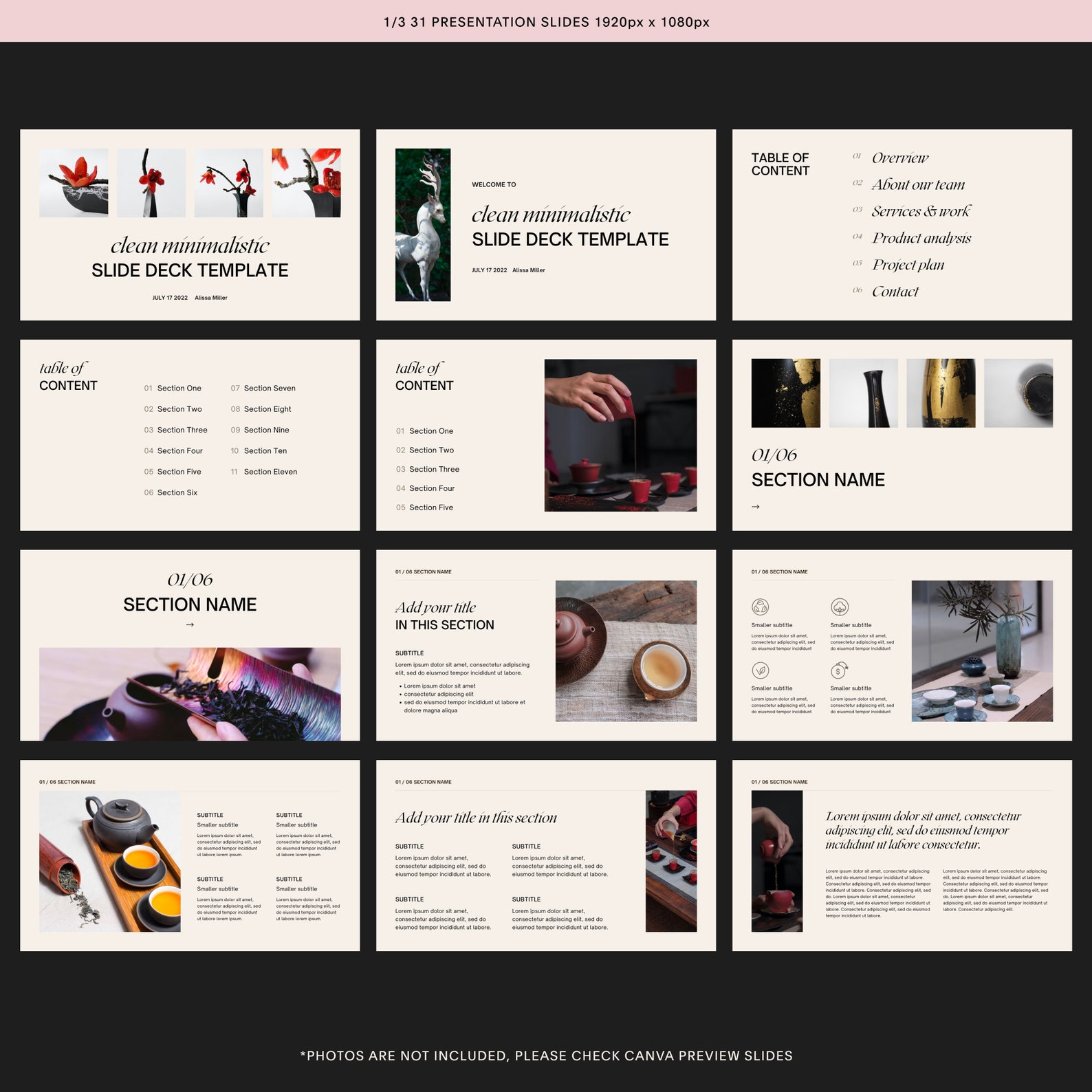 Clean Minimal Canva Presentation Slide Deck | Course Webinar | Course ...