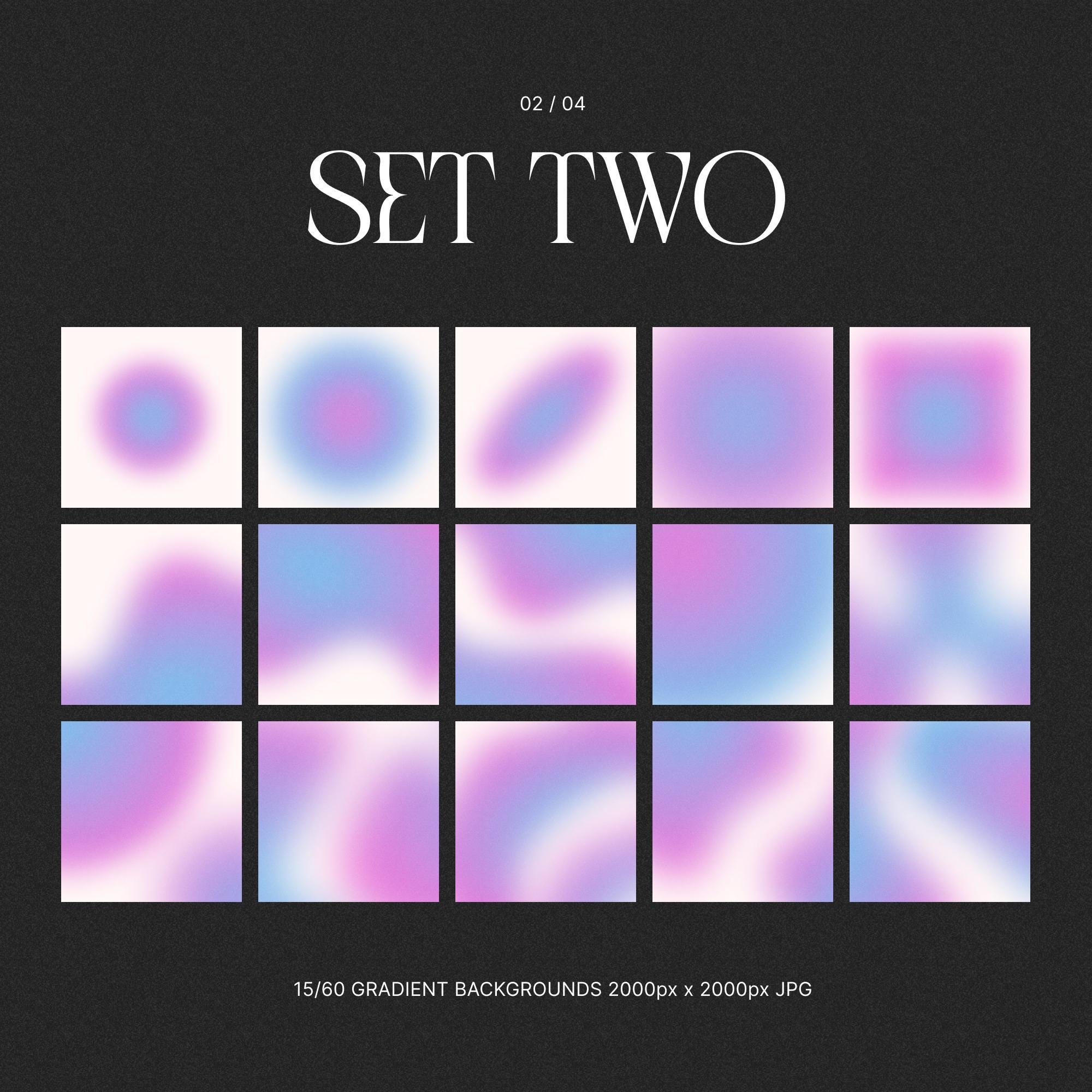 60 Cosmic Energy Gradient Backgrounds: Pink, Blue, Orange (digital) - Etsy