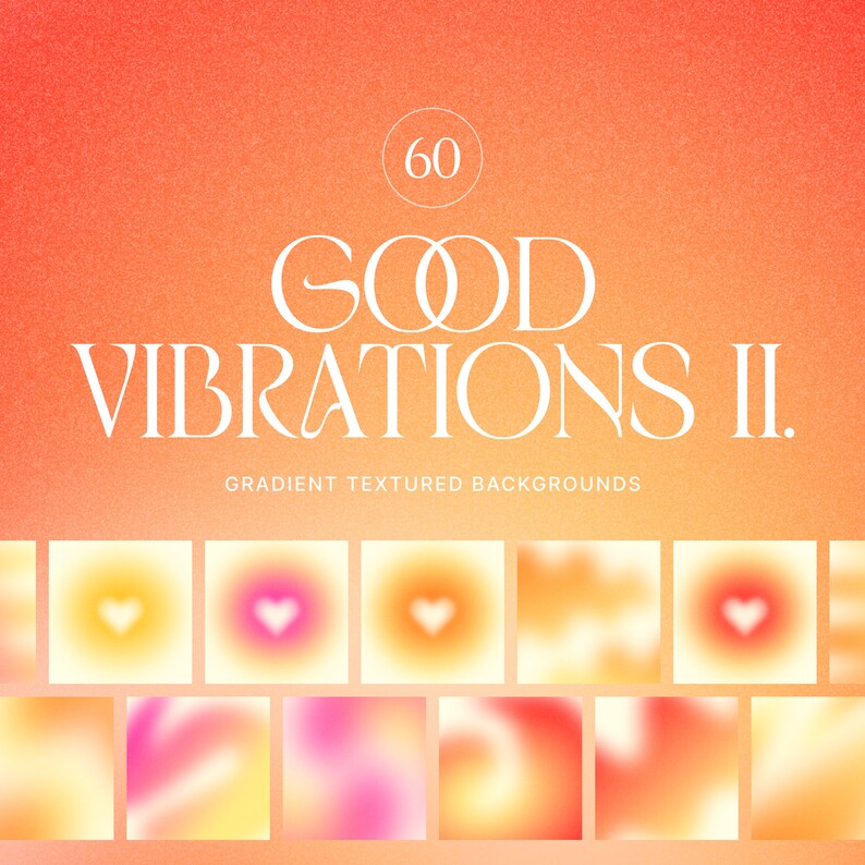 Gradient Backgrounds 60 Good Vibrations Yellow Orange Pink Digital Gradient Pack 2 | Instagram ...