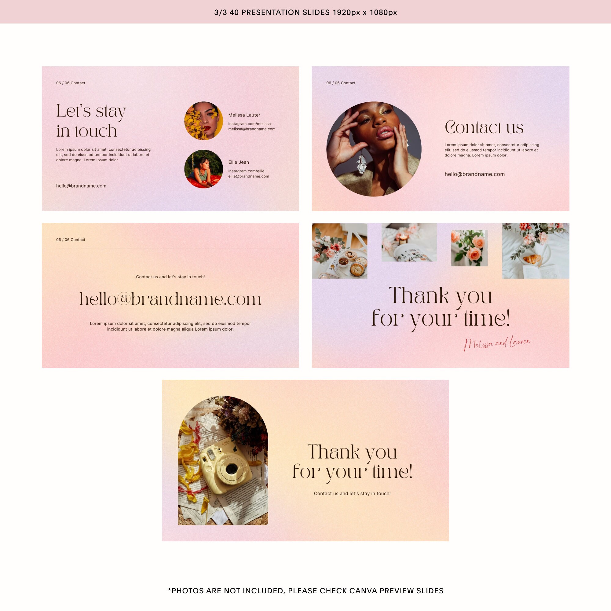 Pink Gradient Canva Presentation Slide Deck | Course Webinar | Course ...